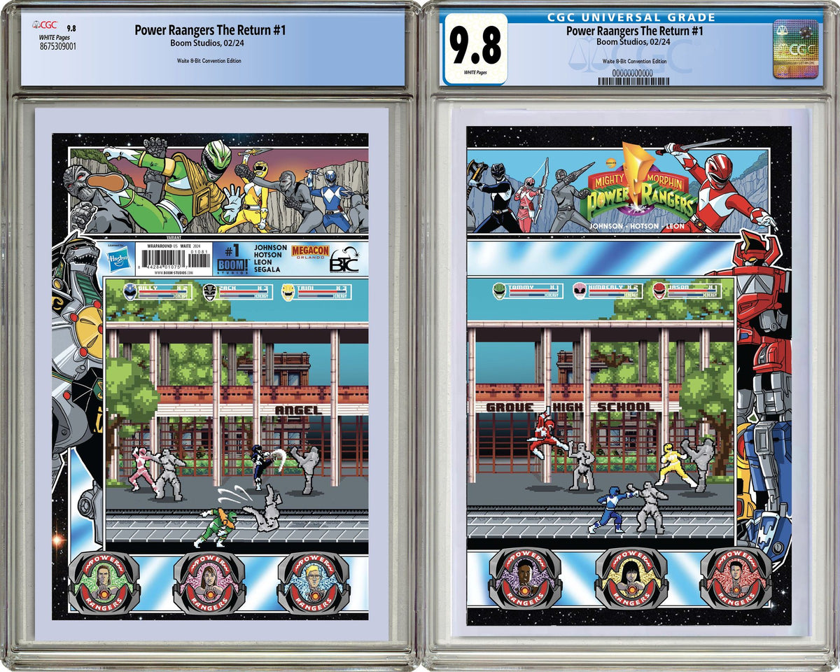 POWER RANGERS THE RETURN #1 MATTHEW WAITE 8-BIT MEGACON EXCLUSIVE WRAP