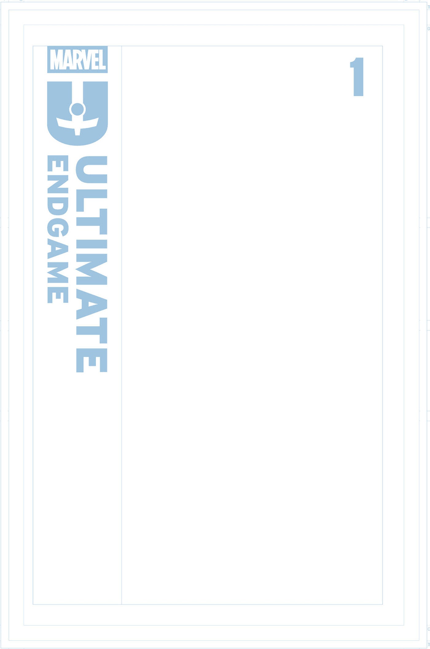 ULTIMATE ENDGAME #1 BLUE LINE BLANK VARIANT -- [Expected In Stock Date