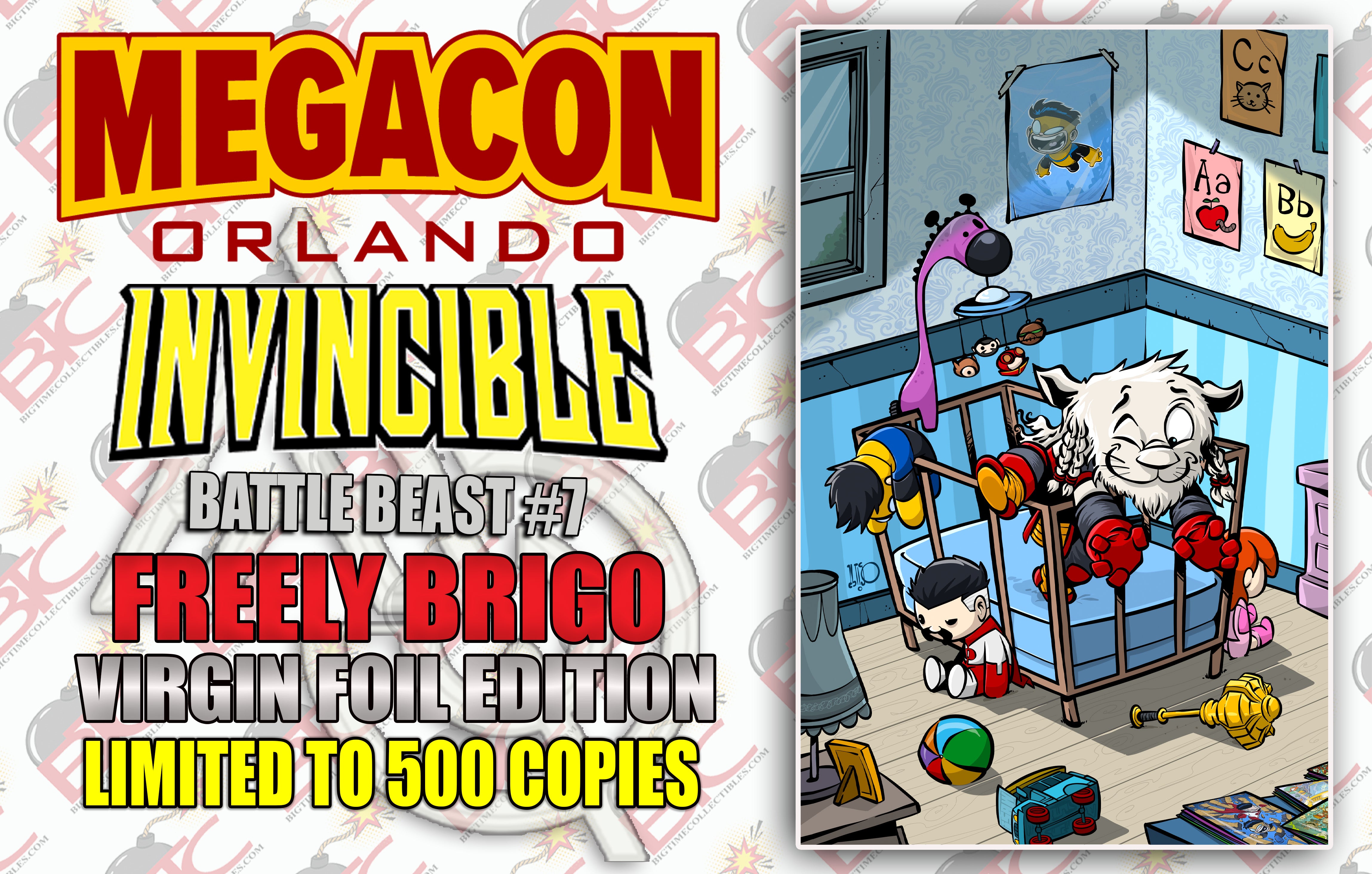 INVINCIBLE UNIVERSE BATTLE BEAST #7 FREELY ABRIGO MEGACON EXCLUSIVE FO