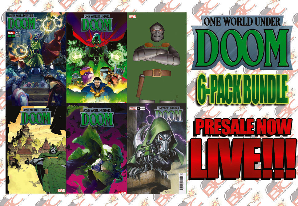 ONE WORLD UNDER DOOM #1 6-PACK BUNDLE -- [Expected In Stock Date : 02-