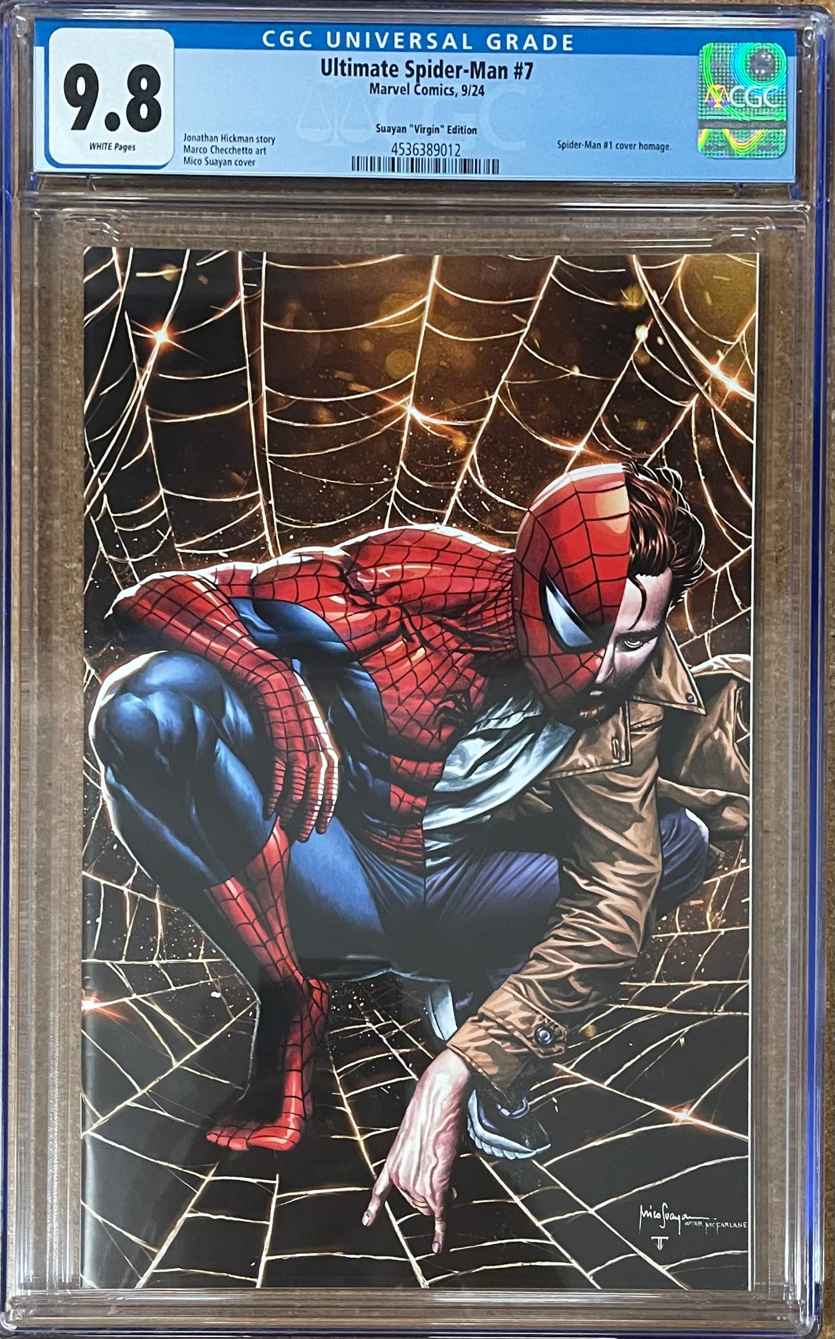 ULTIMATE SPIDER-MAN #7 MICO SUAYAN EXCLUSIVE VIRGIN EDITION CGC 9.8 (I