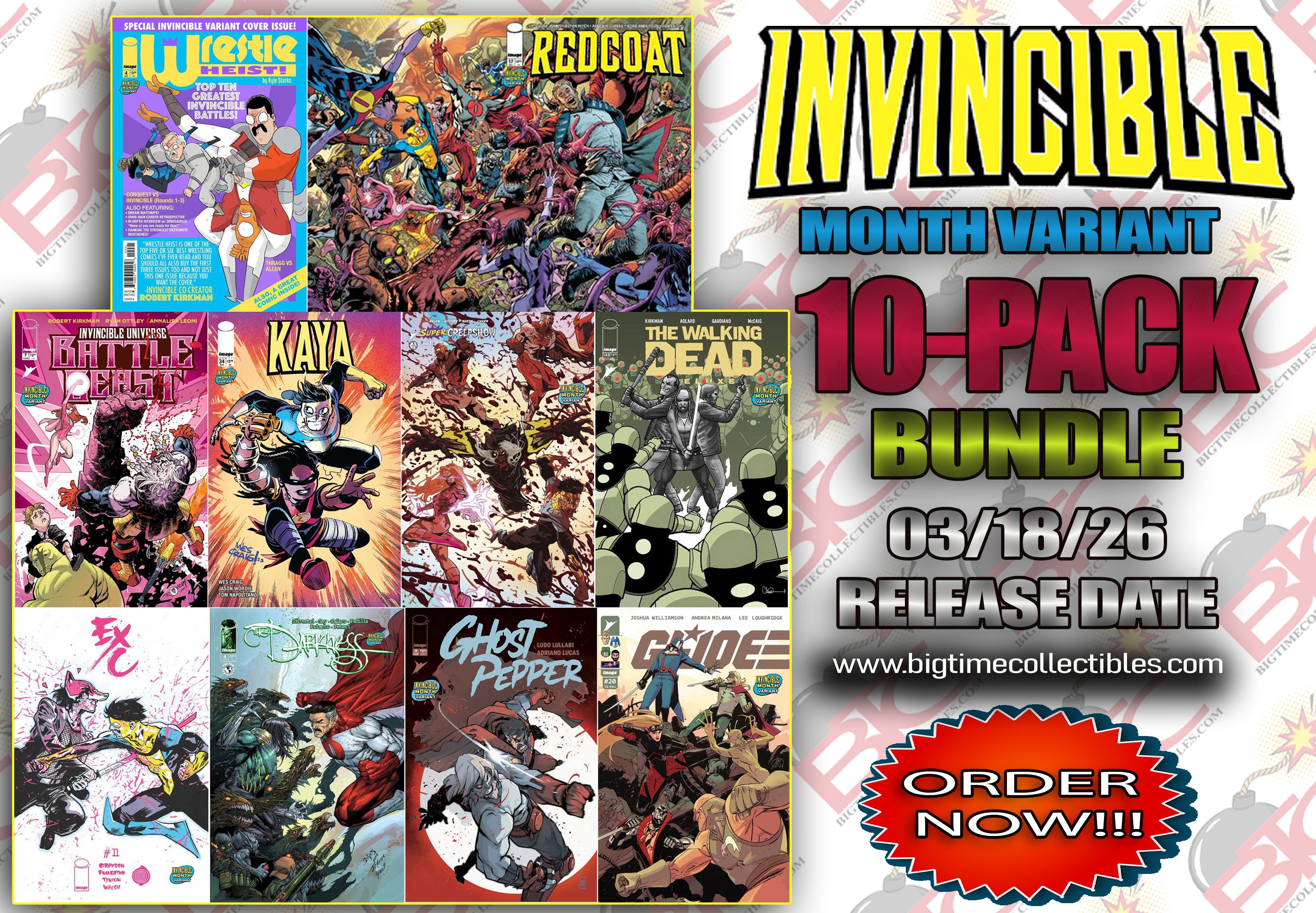 INVINCIBLE TEAM UP VARIANT 10-PACK BUNDLE RELEASING 04-15-26 (COMPLETE