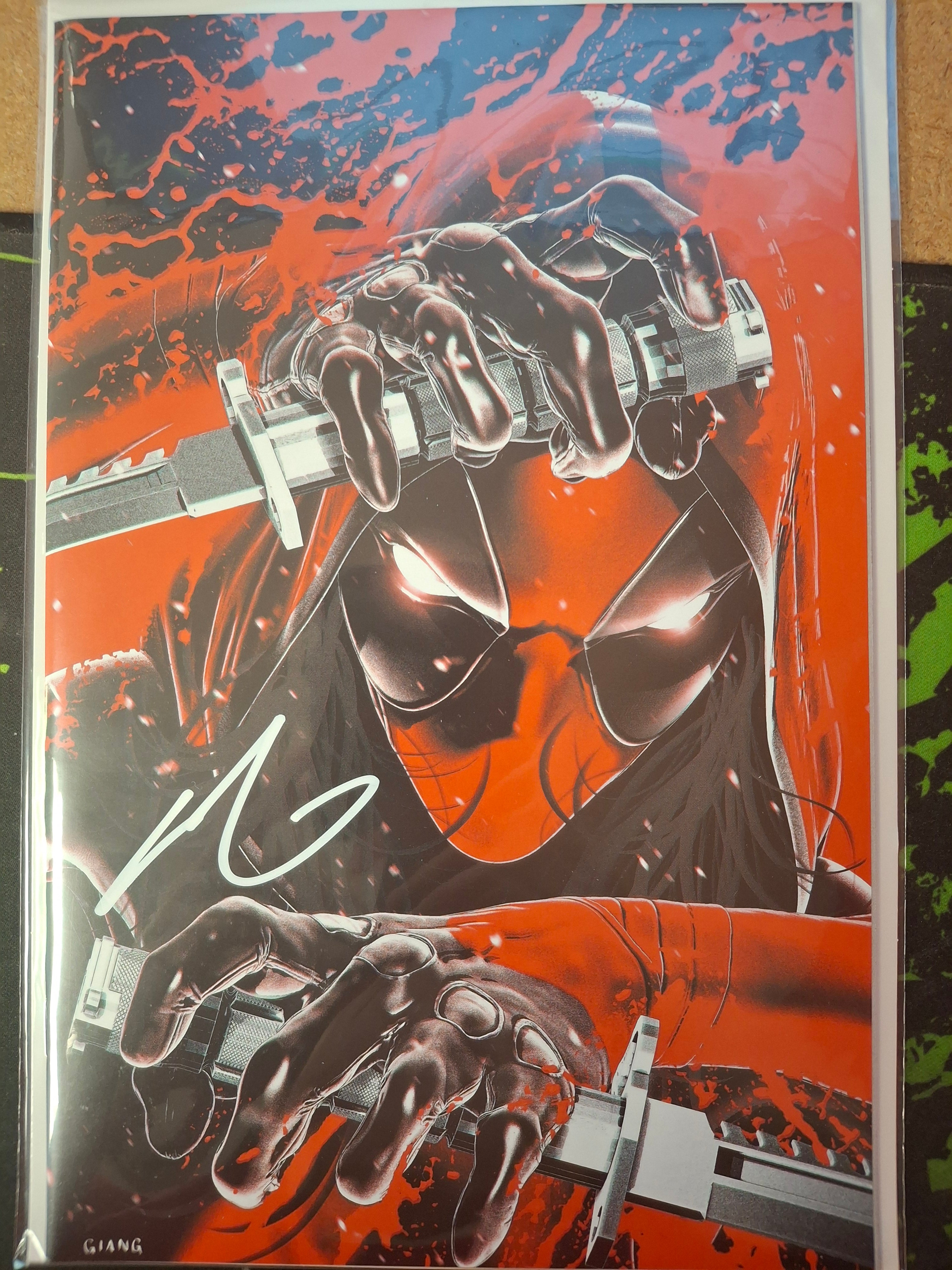 DEADPOL #7 JOHN GIANG NEGATIVE BLEED EXCLUSIVE VARIANT WITH SIGN AND C