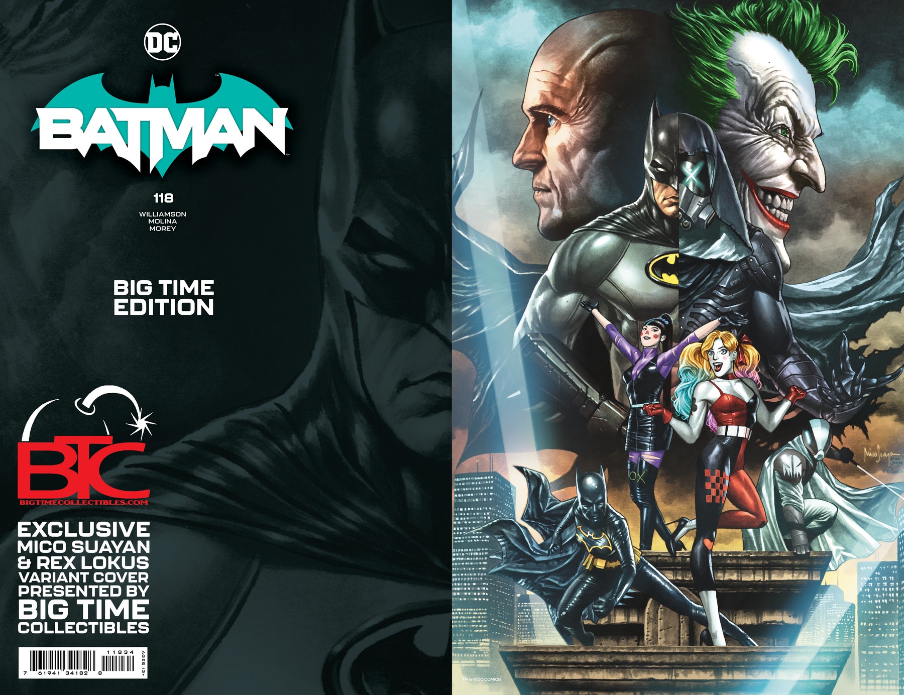 BATMAN #118 MICO SUAYAN EXCLUSIVE BIG TIME EDITION OPTIONS
