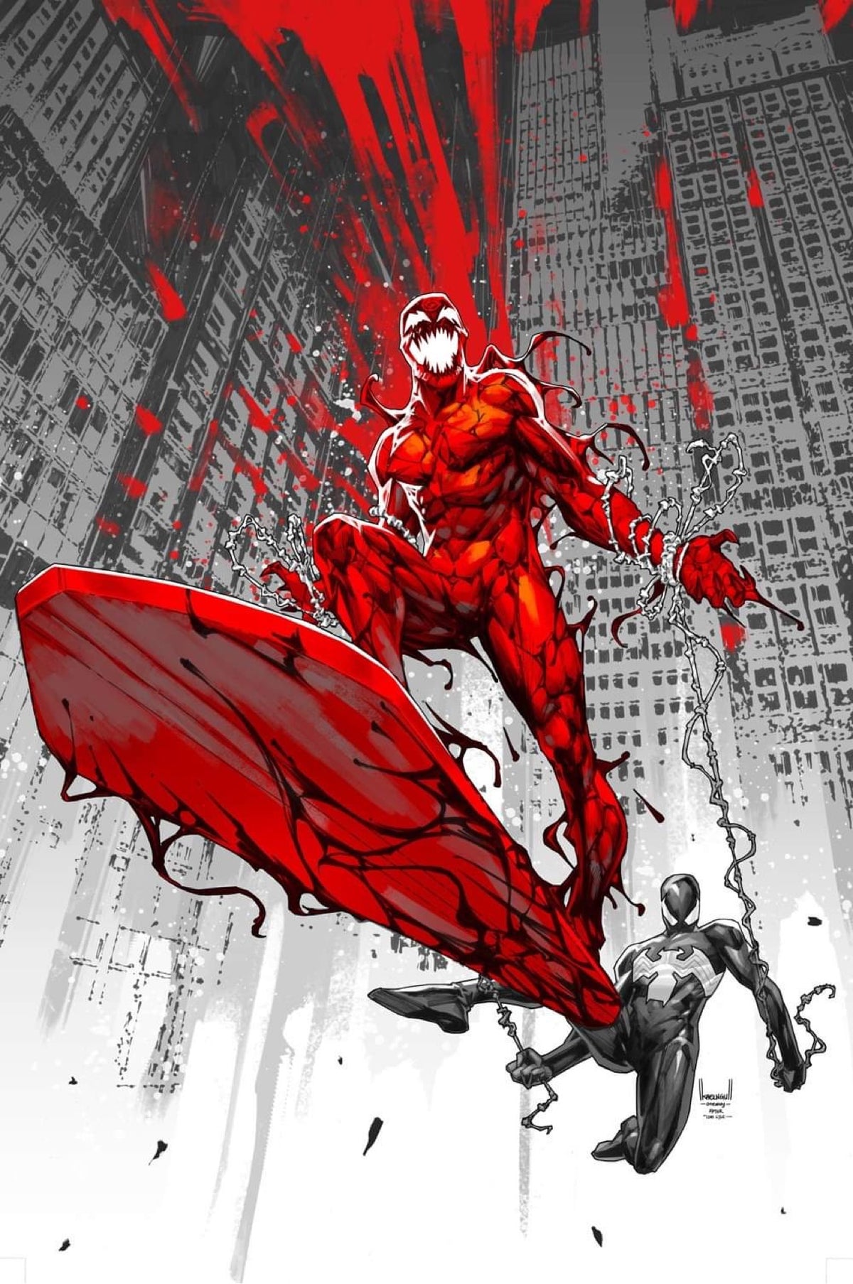 CARNAGE BLACK WHITE AND BLOOD